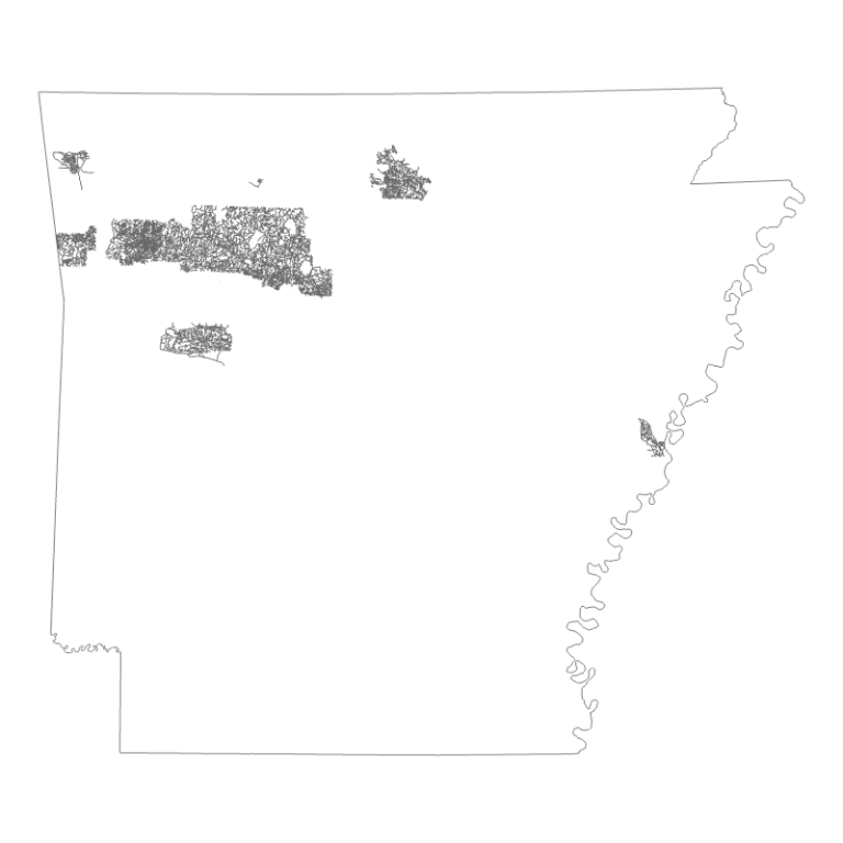 Ozark National Forest Service Road (line) | Arkansas GIS Office